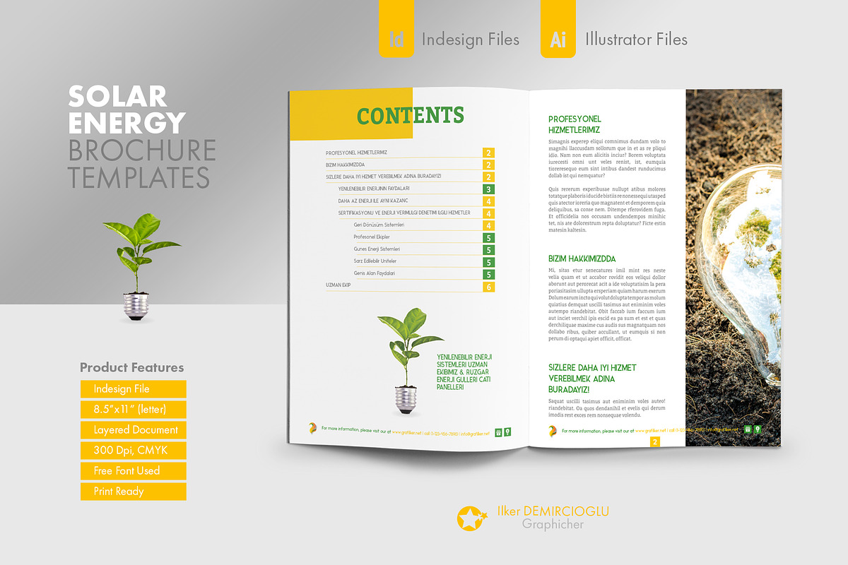 Solar Energy Brochure Templates, a Brochure Template by grafilker