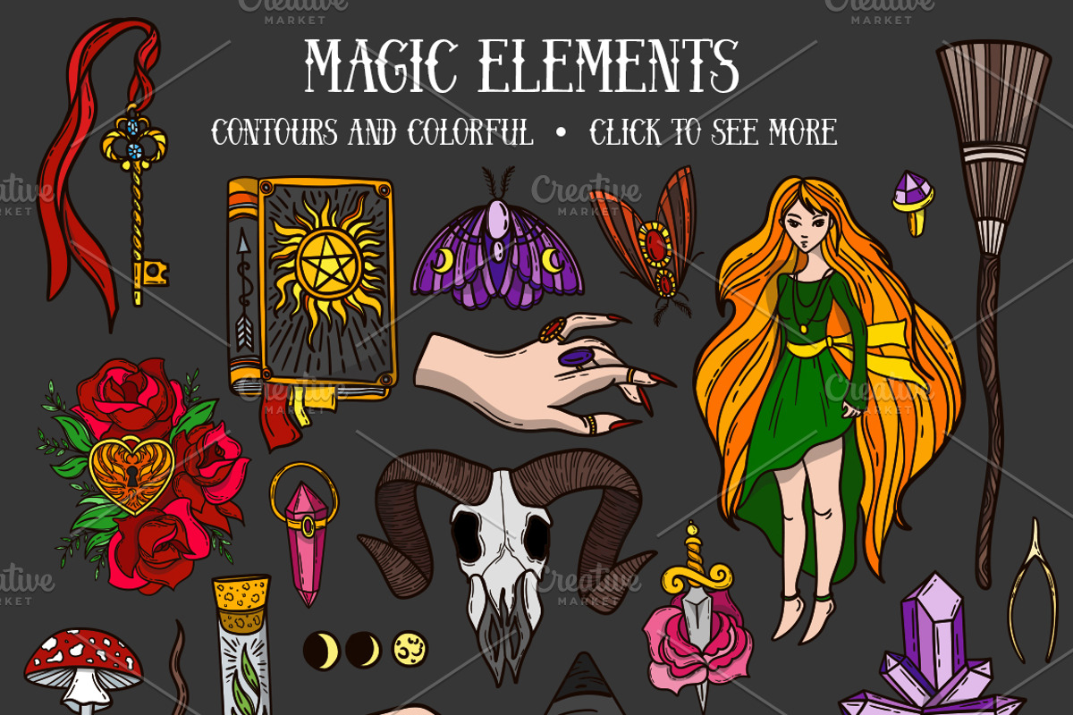 Practical magic - design bundle, an Object Graphic by Beauty Drops