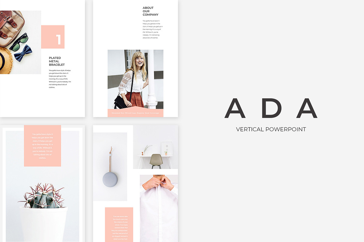 Ada Vertical PowerPoint Presentation, a Presentation Template by ...
