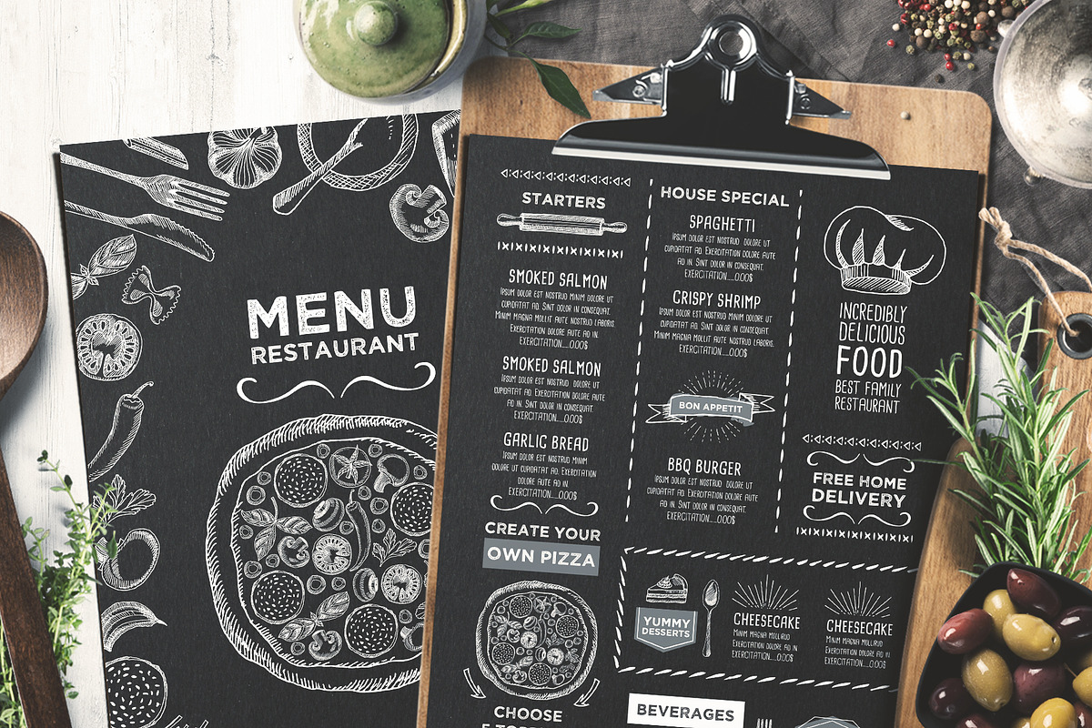 Elegant Menu Restaurant