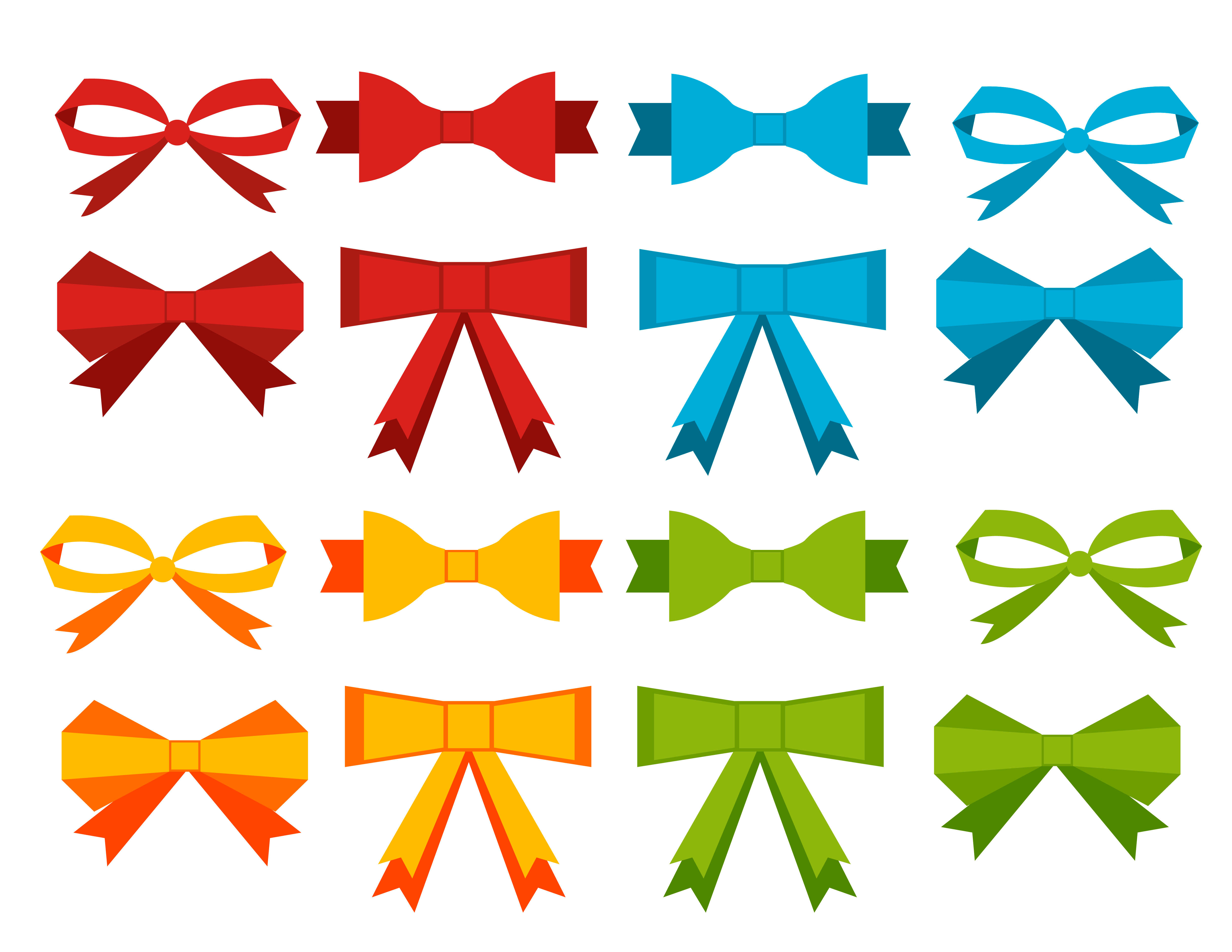 №19 Collection flat style bow, a Templates & Theme by Rasveta