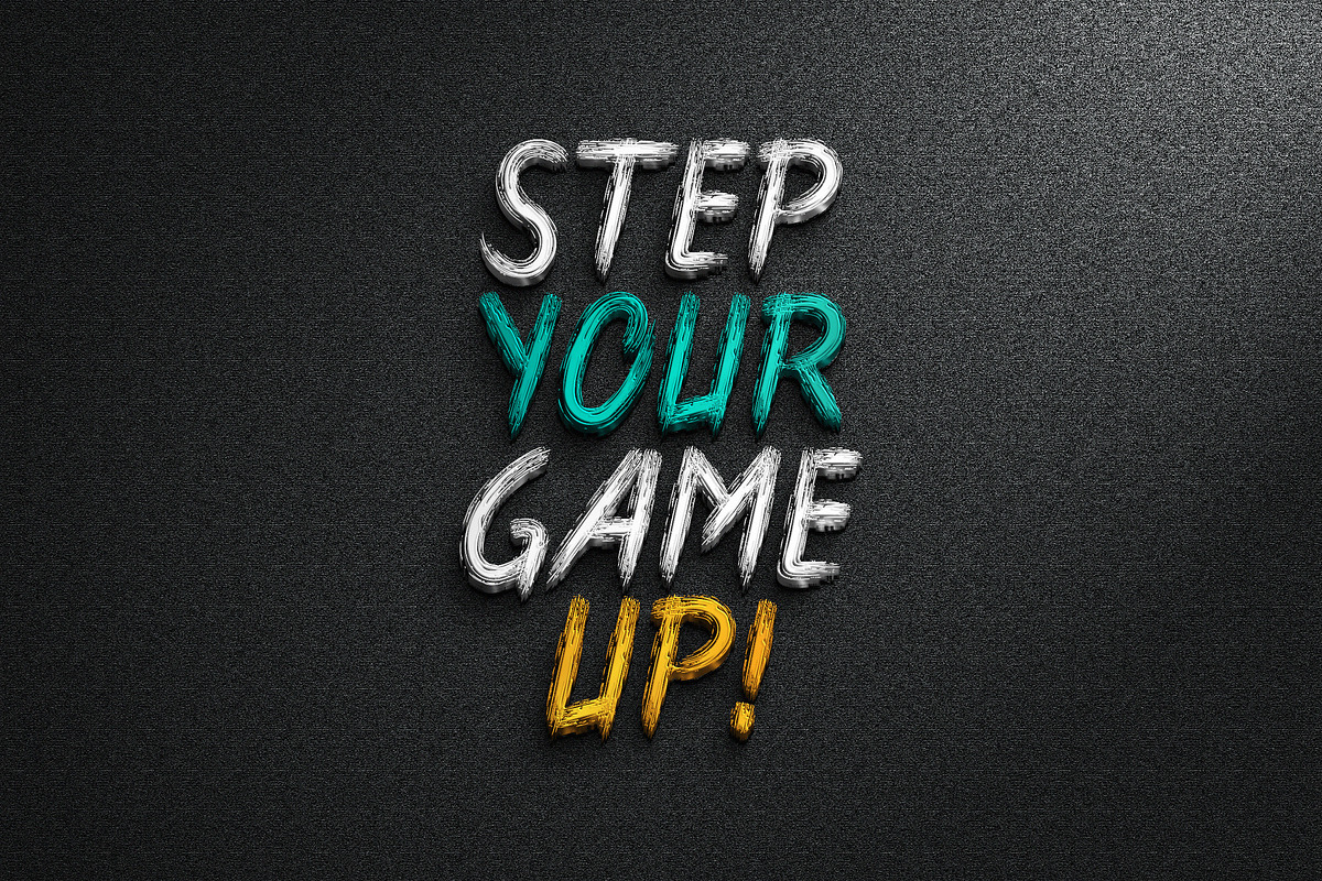 Step Your Game Up T Shirt Design, a Graphic by Ahmad Designs
