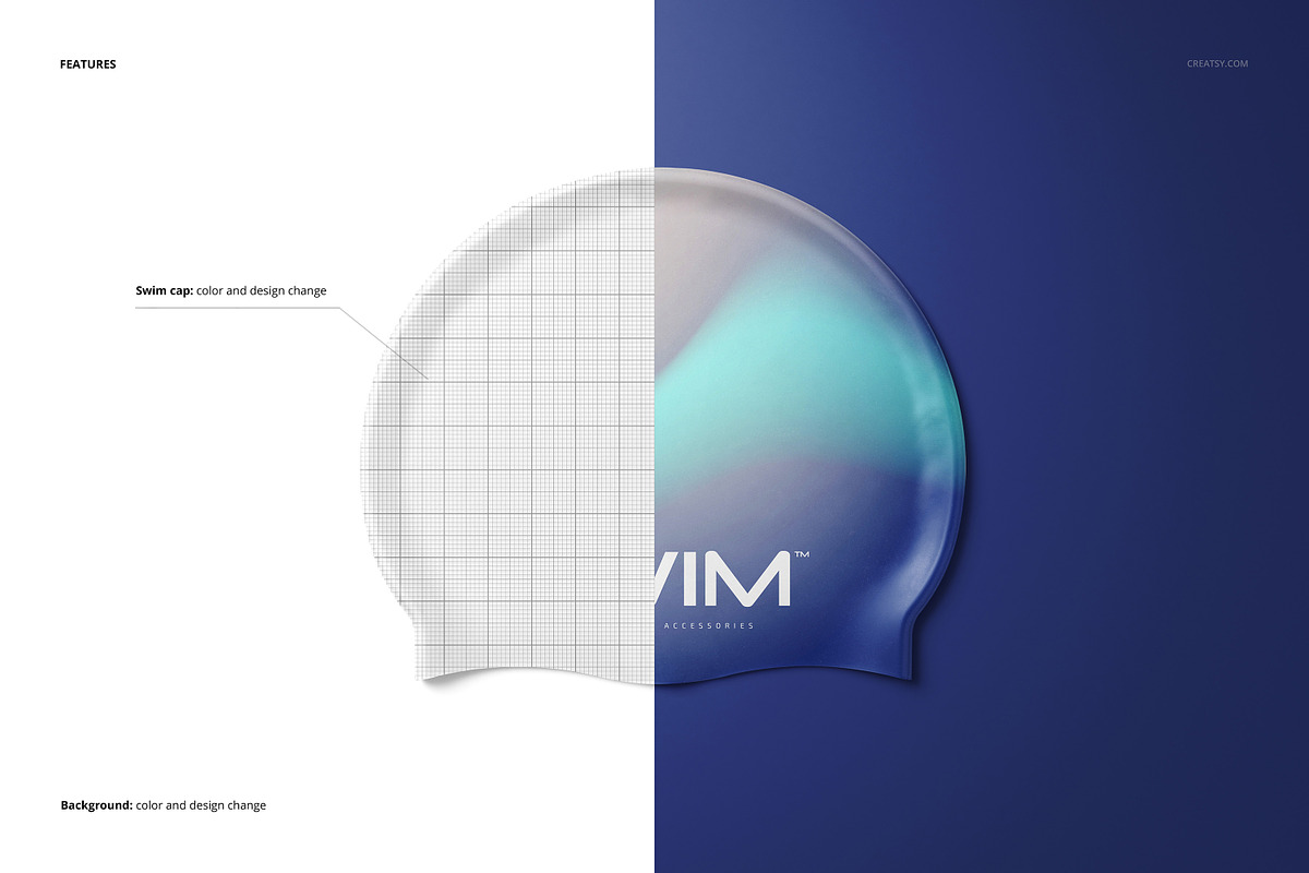 Swim Cap Mockup, a Product Mockup by Creatsy