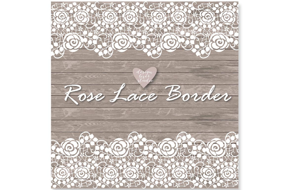 Vector lace border, an Illustration by designloverstudio