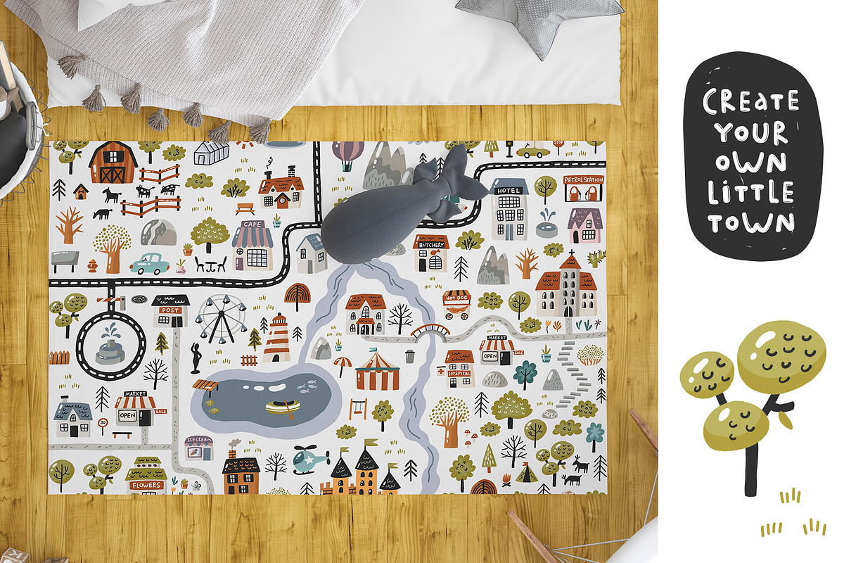 Little town. Map creator, a Graphic by Murvin