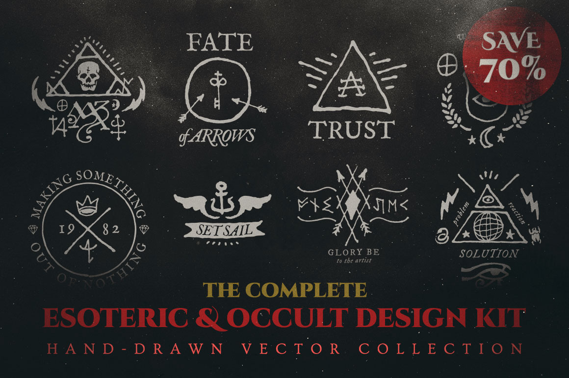 Complete Esoteric/Occult Design Kit, an Illustration by Jeff Finley