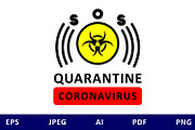 Quarantine Coronavirus vector icon | Healthcare Illustrations ...