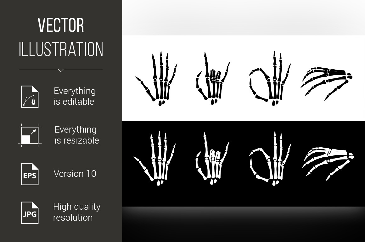Set of hand anatomy., a Graphic by DvargShop