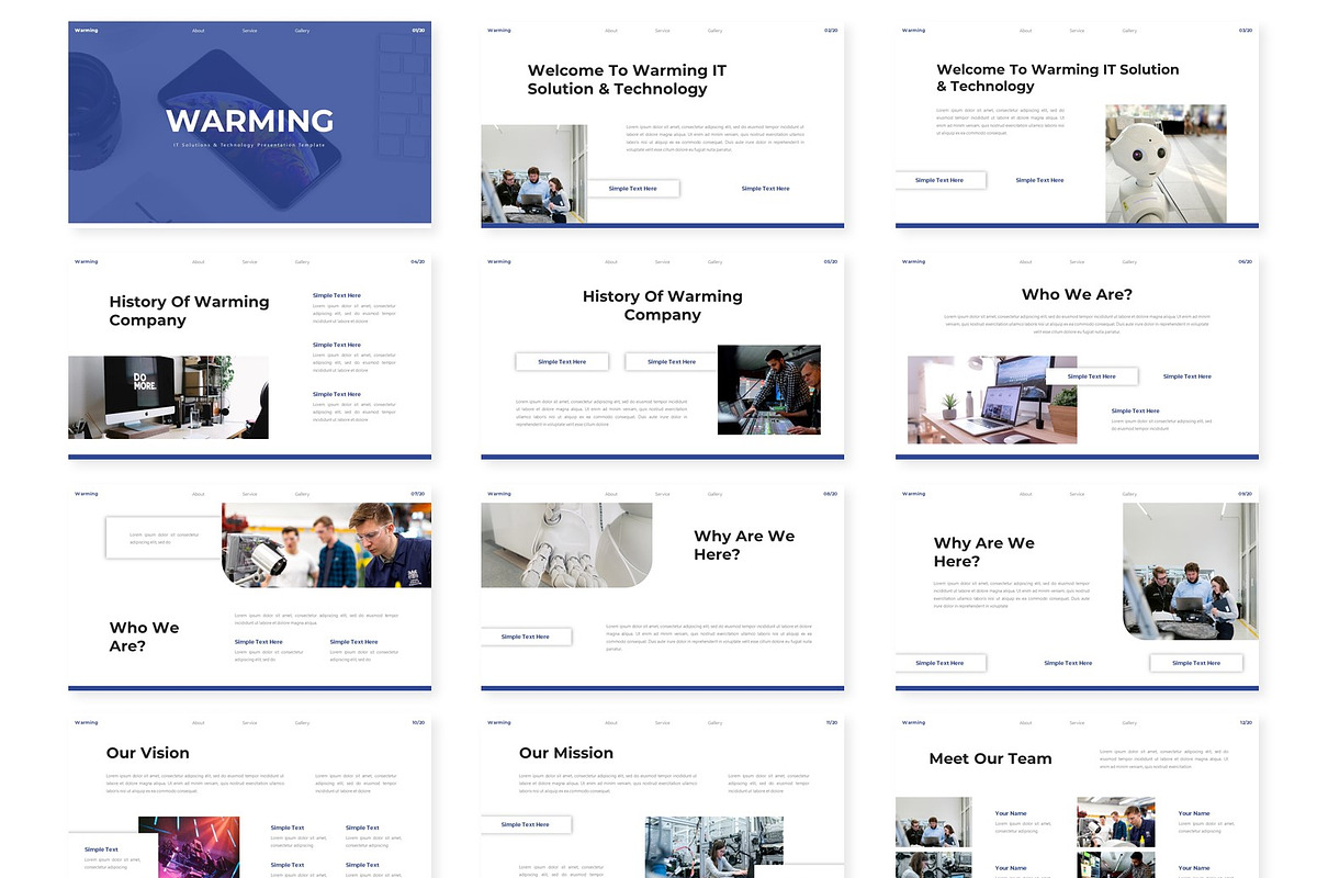 Warning - Presentation Template, a Presentation Template by AQR Studio