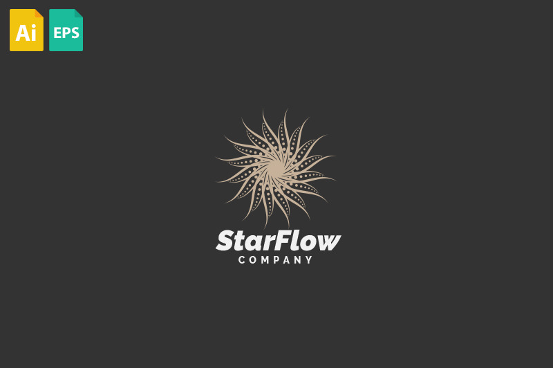 StarFlow Logo, a Branding & Logo Template by Schneider Design Store