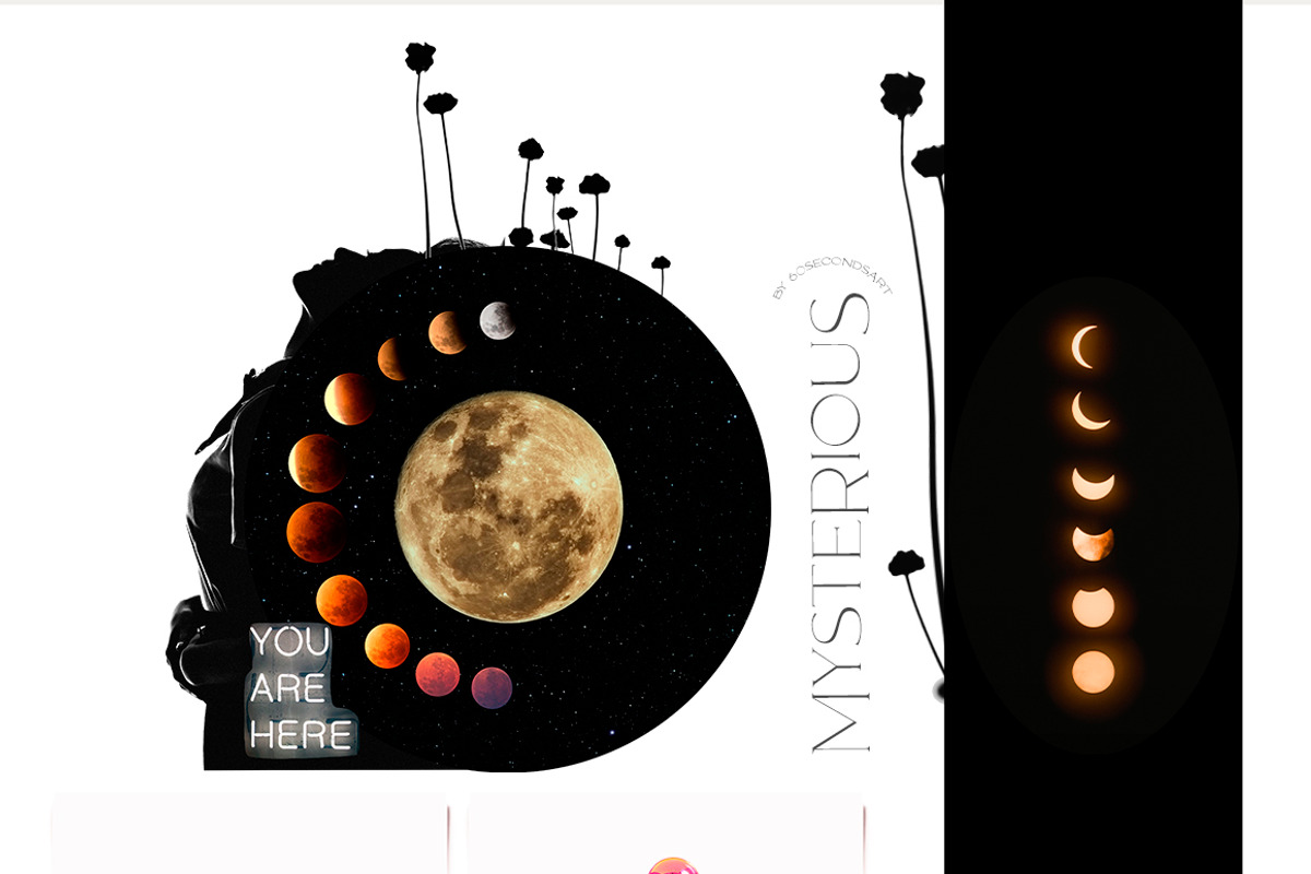 Mysterious collage creator Cuts, an Object Graphic by 60secondsArt