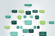 Infographics flowchart. | Work Illustrations ~ Creative Market