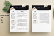 White Rose CV / Resume Template / M, a Resume Template by Showy68 Template