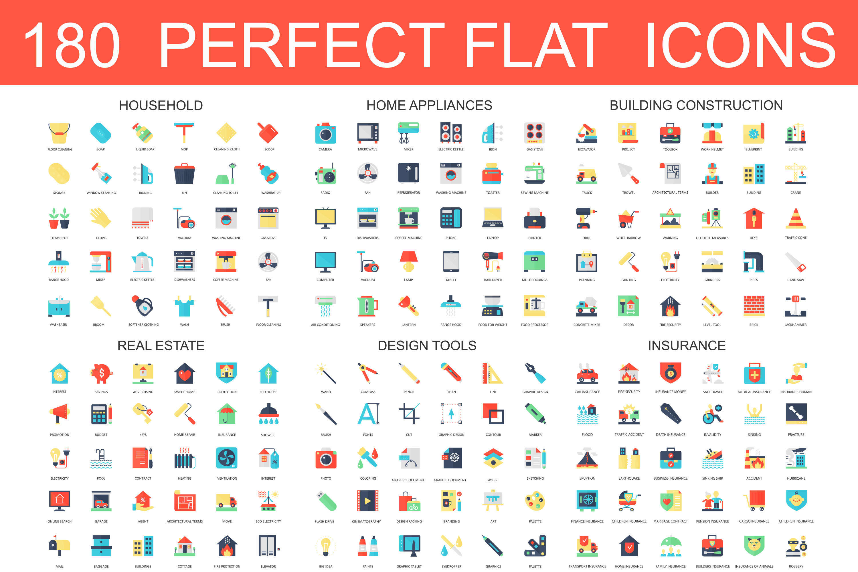 180 flat classic icons, an Icon by Lemberg Vector