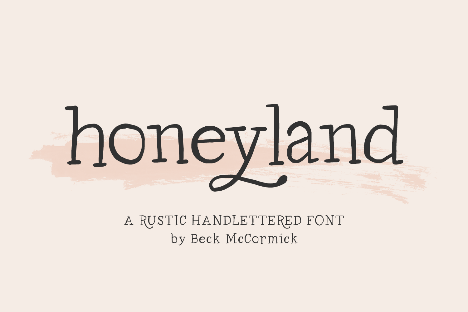 Honeyland Serif Font, a Handwritten Font by Beck McCormick | Creative ...