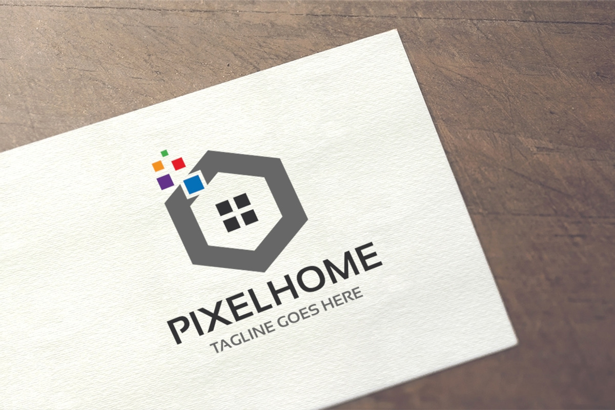 Pixel Home Logo, a Branding & Logo Template by Design_Planet