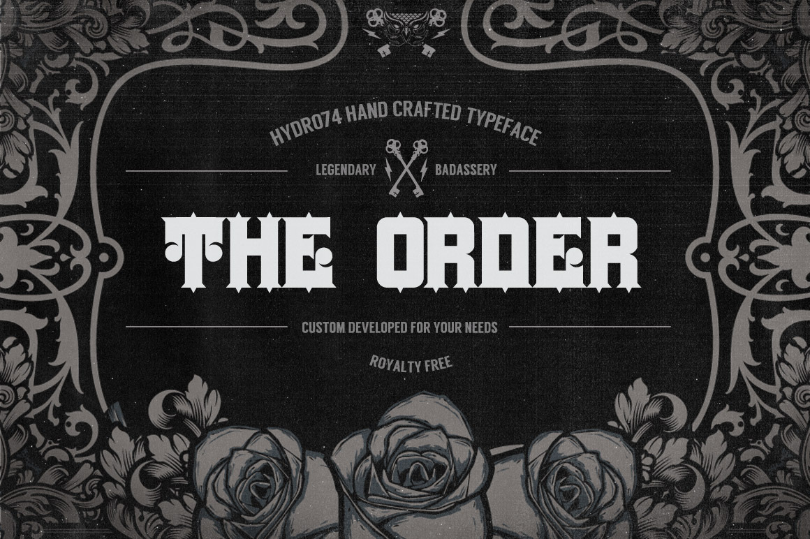 The Order, a Font by Hydro74