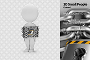 3D Small People - Chained, a Person Illustration by Anatoly Maslennikov