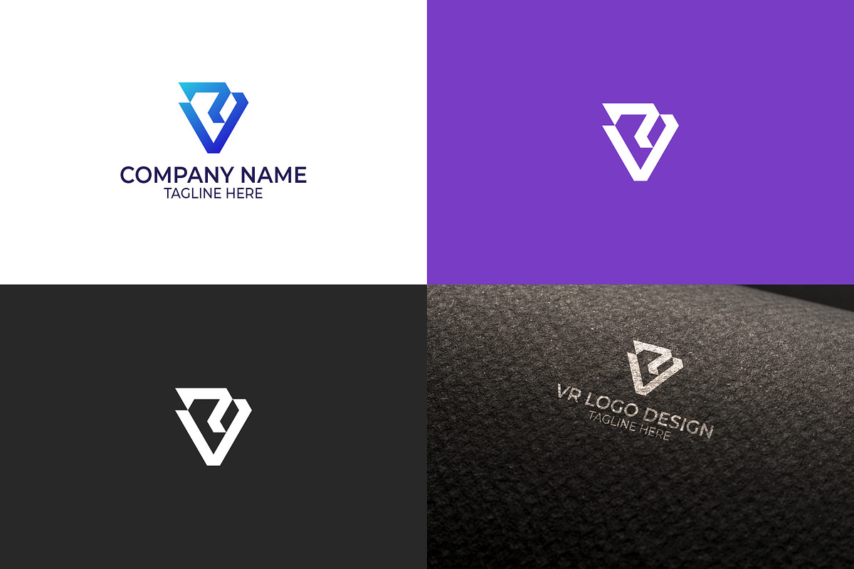 VR Monogram Logo, a Branding & Logo Template by GranzCreative