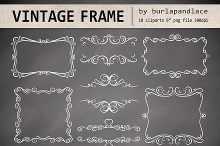 Vector chalkboard frames | Illustrations ~ Creative Market