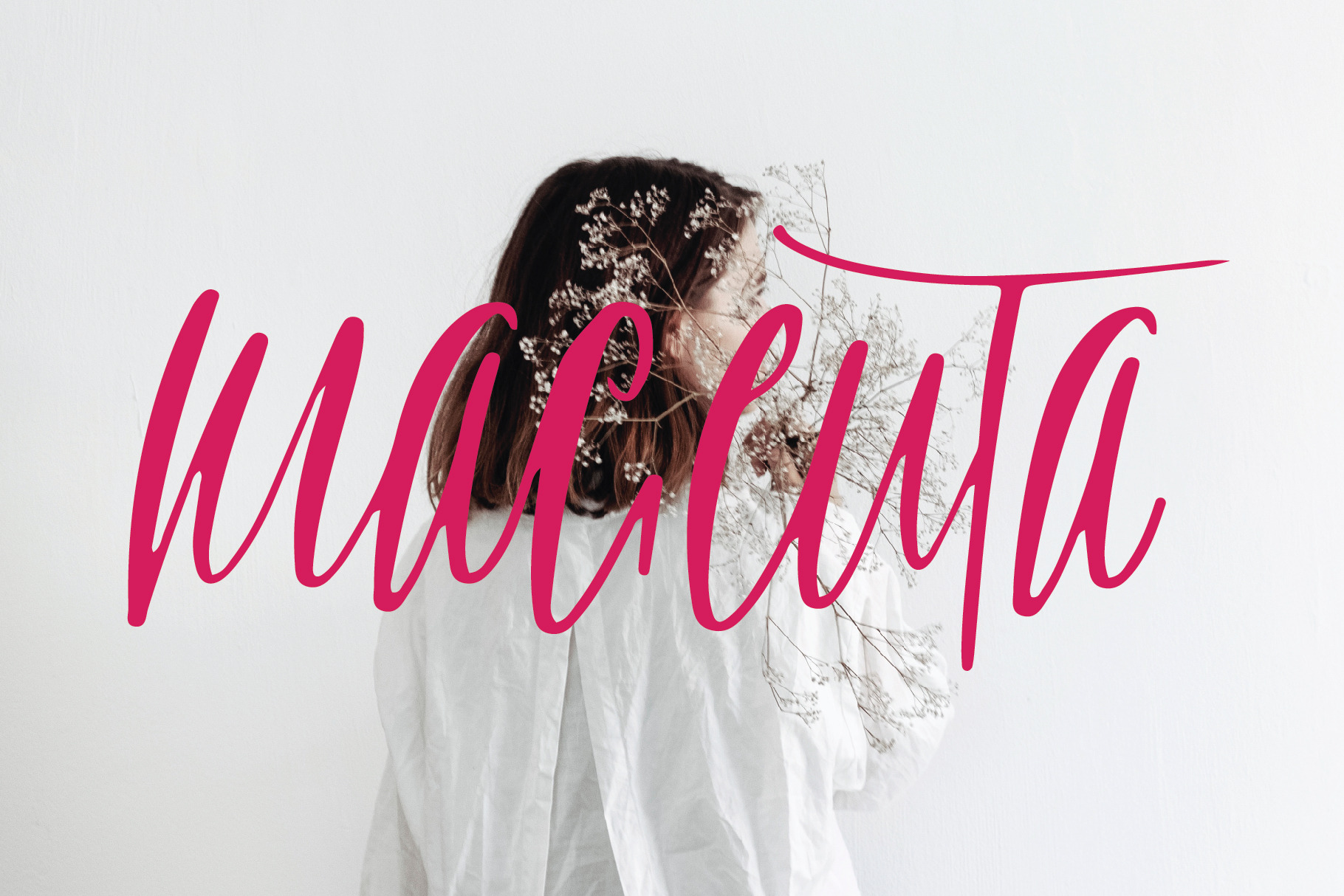 magenta font, a Script Font by Mariyana