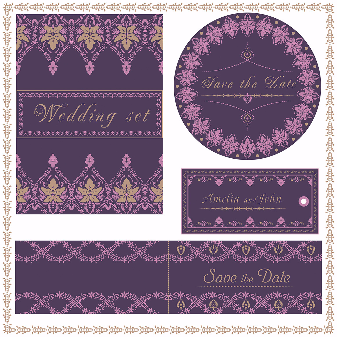 Vector invitation cards ONLY design, an Invitation Template by Futurel