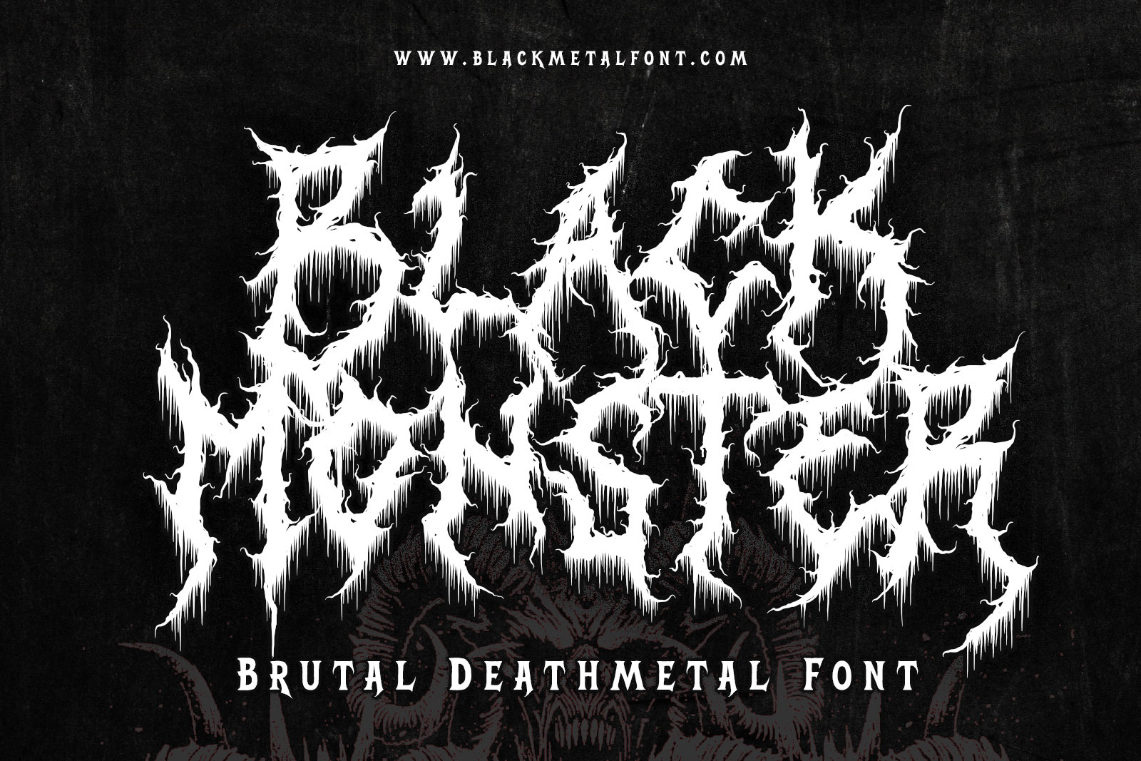 Black Monster Black Metal Font, a Blackletter Font by Blackmetalfont ...