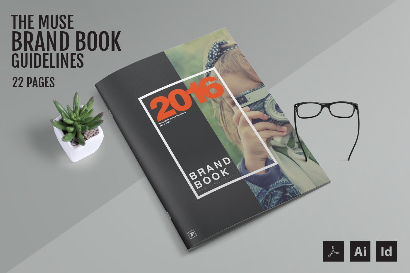 The Muse - Brand Guide Template, a Brochure Template by ZippyPixels