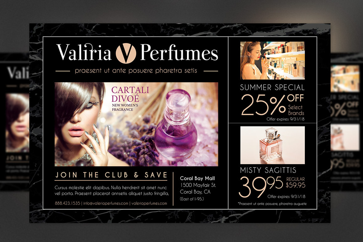 Perfume Club Flyer Template, a Flyer Template by Godserv Designs