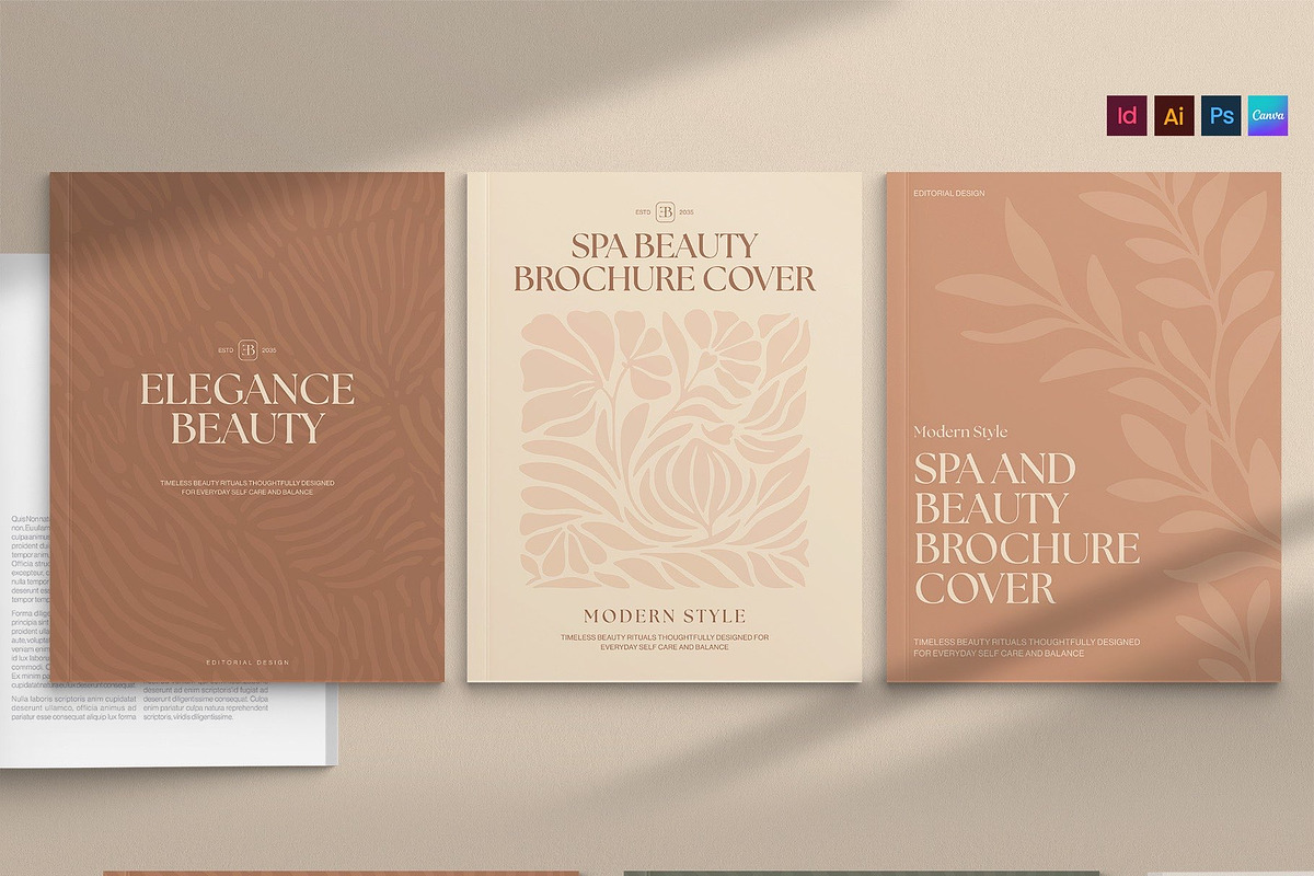 Spa Beauty Brochure Cover Template, a Brochure Template by BrandPacks