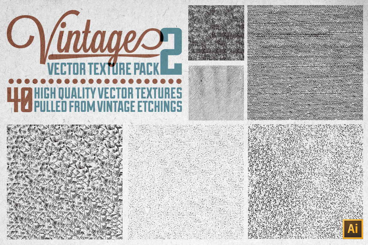 Vintage Vector Texture Pack 2, a Texture Graphic by Matt Borchert