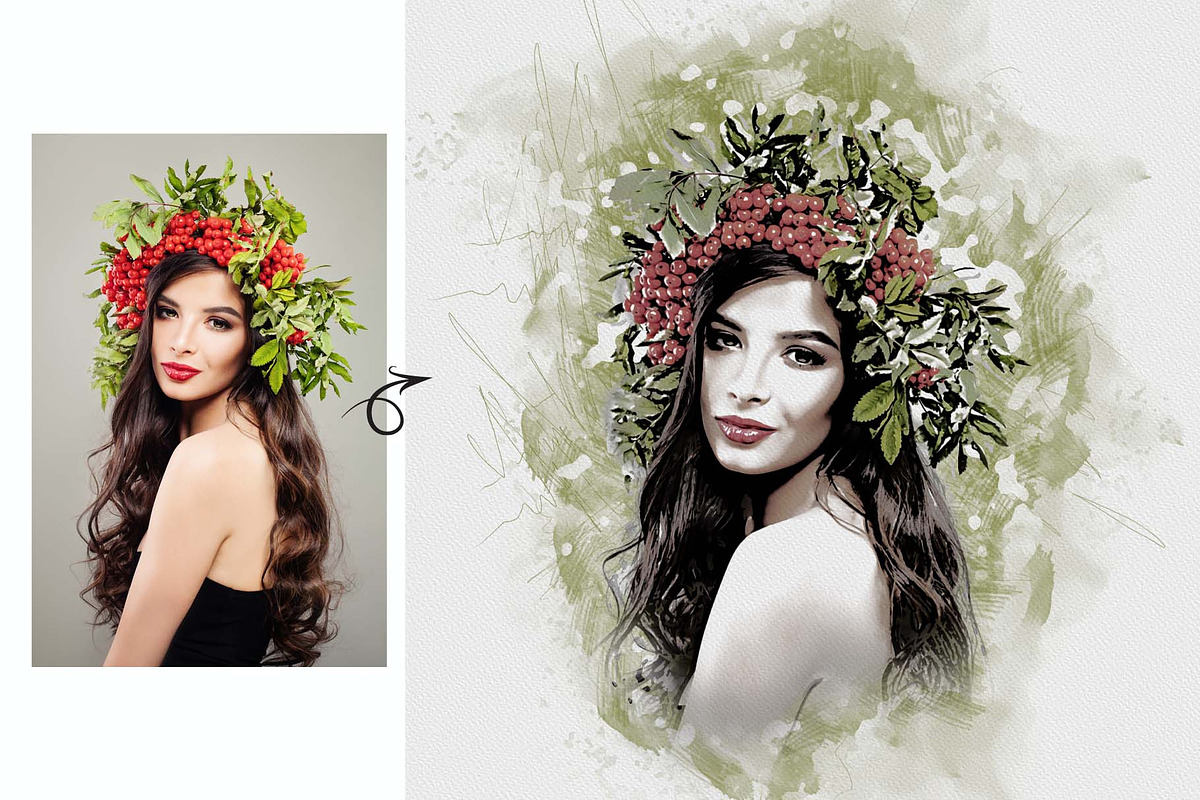 Stylish Ink Art Photoshop Action