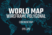 World map wireframe +, a Technology Illustration by MaximGertsen