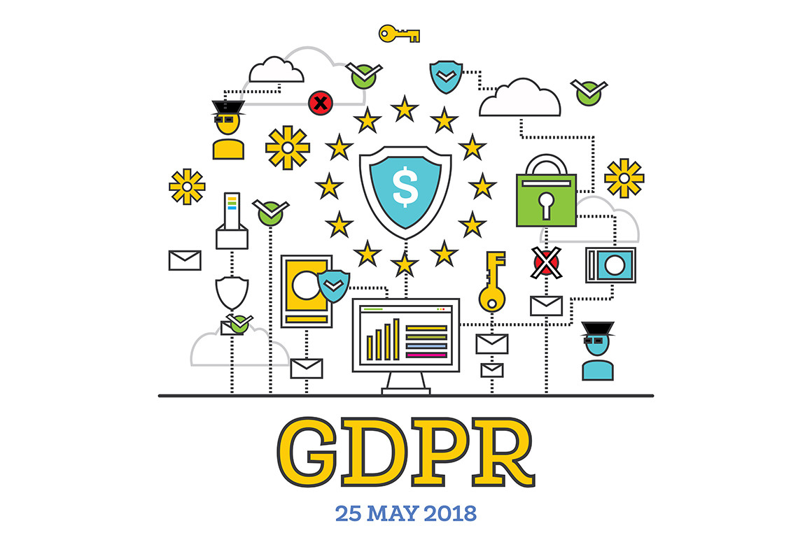 GDPR Concept. Vector Illustration. | People Illustrations ~ Creative Market