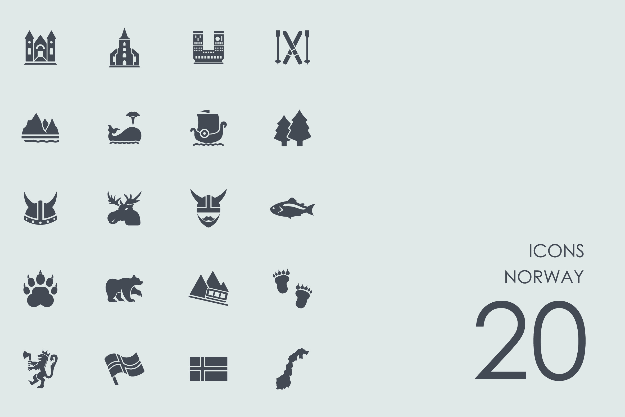 Norway icons, an Icon by Palau