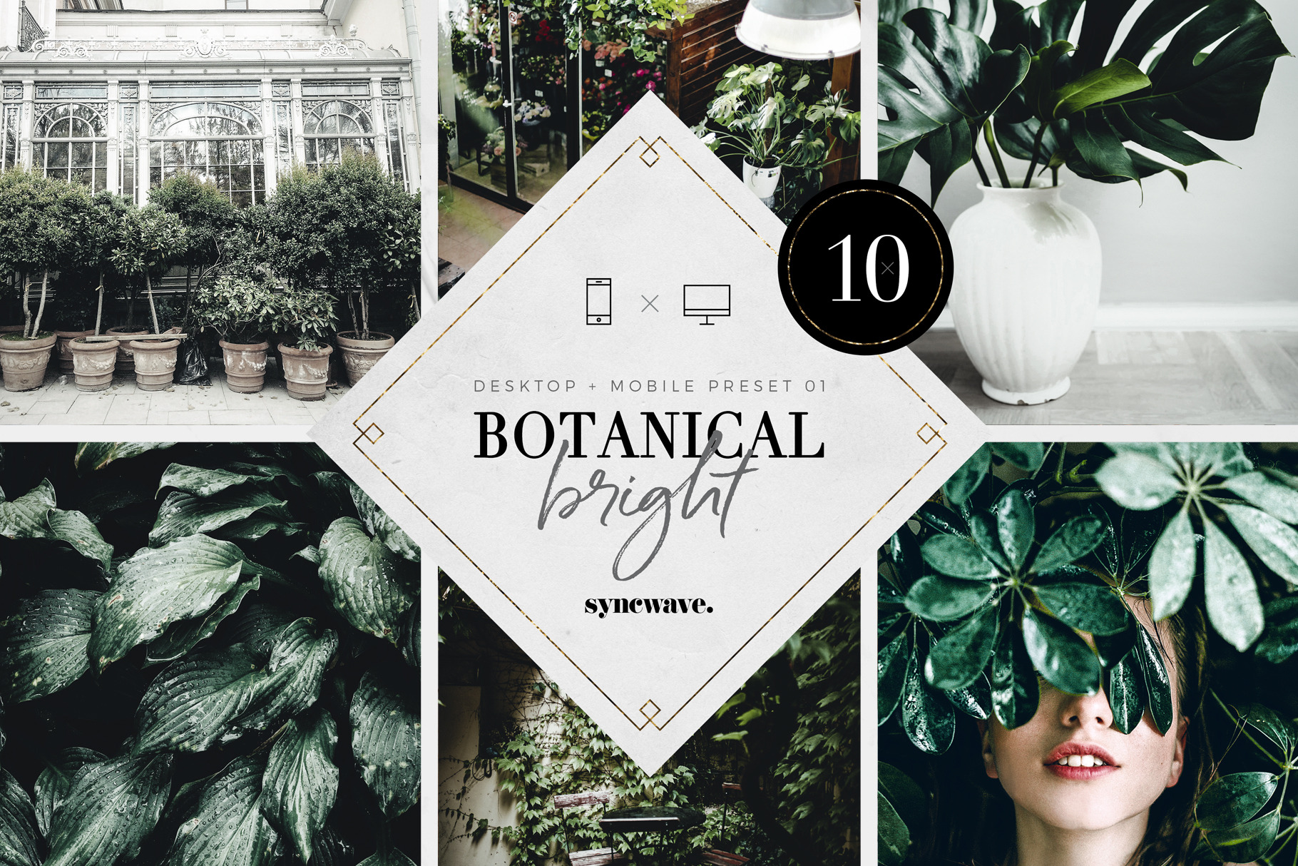 10 Botanical Lightroom Presets, an Action Add-On by SYNCWAVE