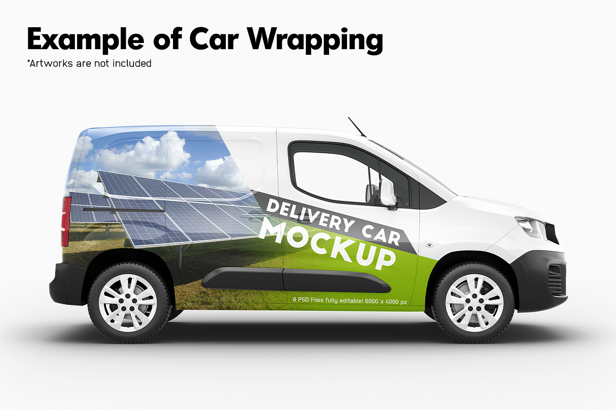 Delivery Car Mockup 5, an Advertising Mockup by Mockupix