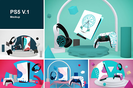 PS5 Mockup, a Device Mockup by Qaleb Studio