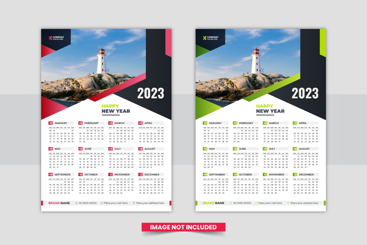 2023 Calendar Design Template V-10