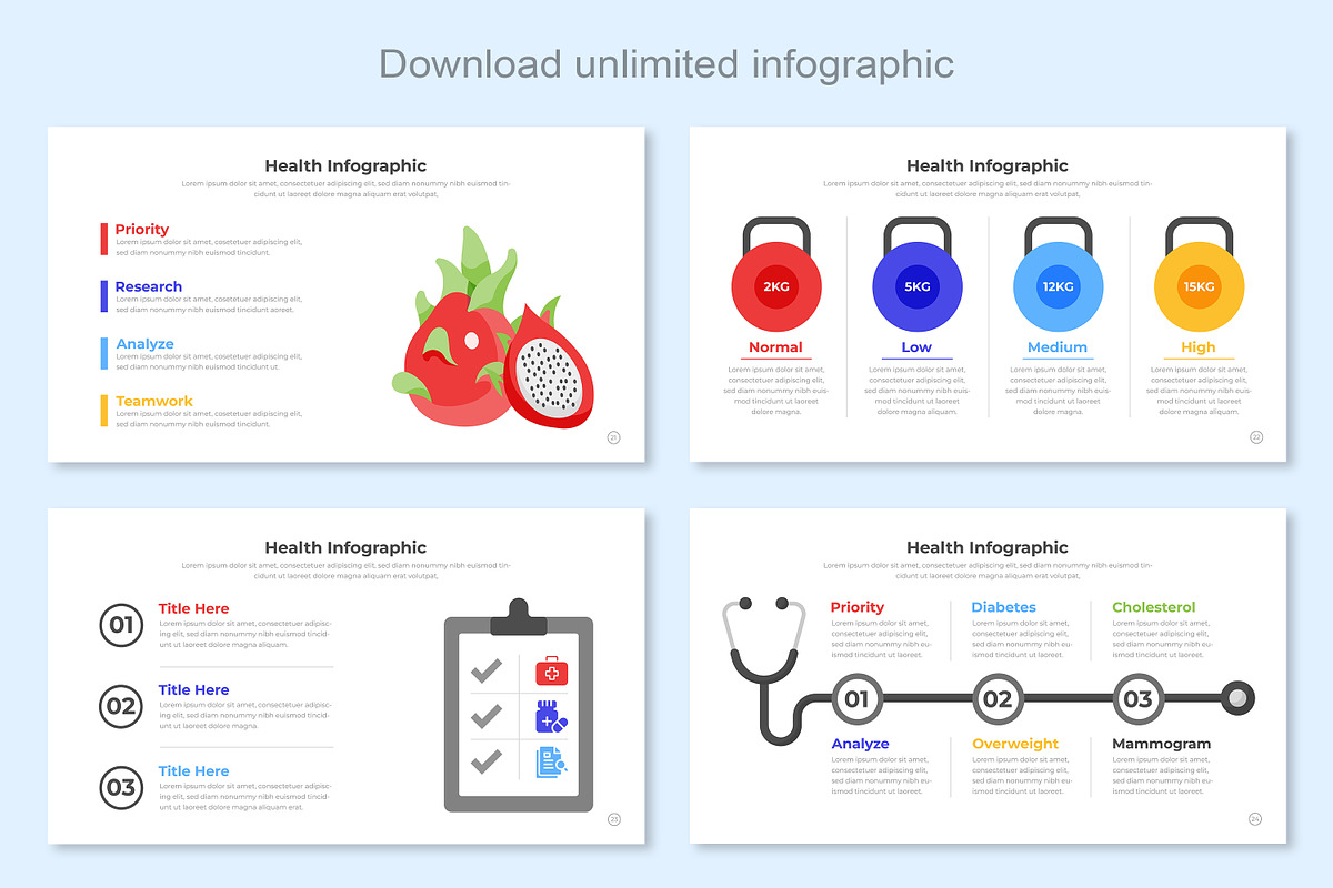 Health Infographic Google Slide