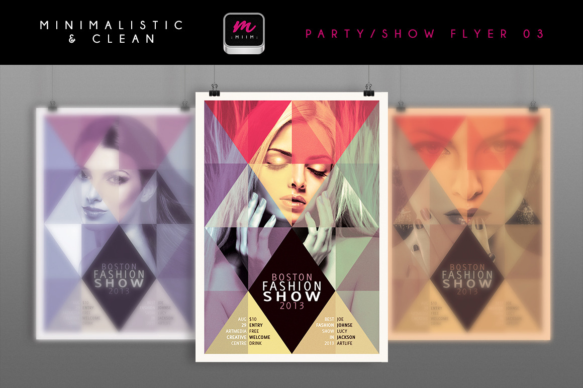 Minimalistic Party/Show Flyer 03, a Flyer Template by MIIM
