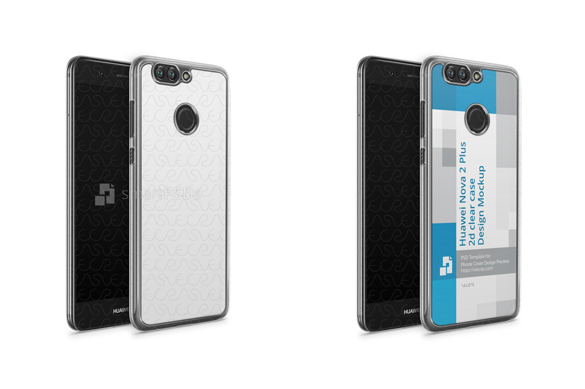 Huawei Nova 2 Plus 2d PC Clear Case, a Product Mockup by VecRas ...