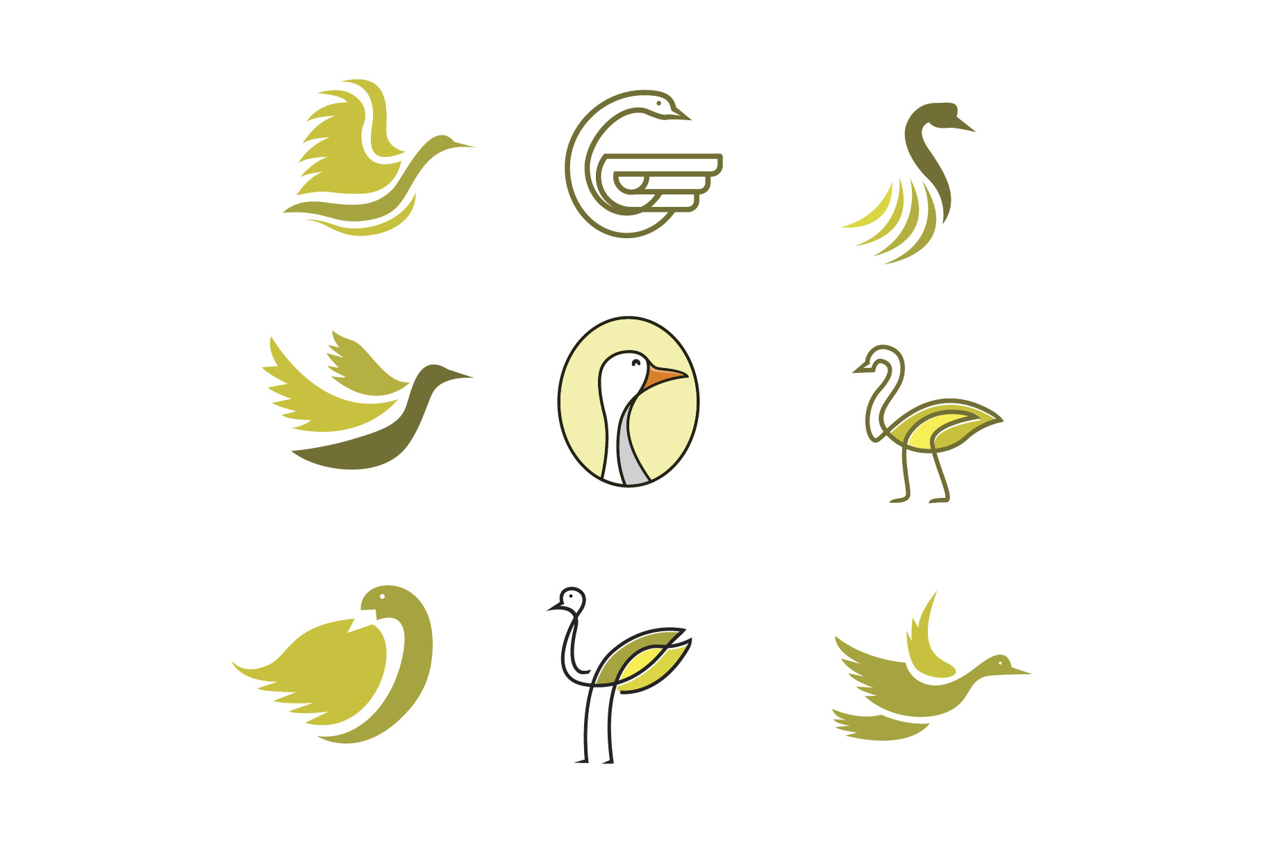 goose logo collection | Branding & Logo Templates ~ Creative Market