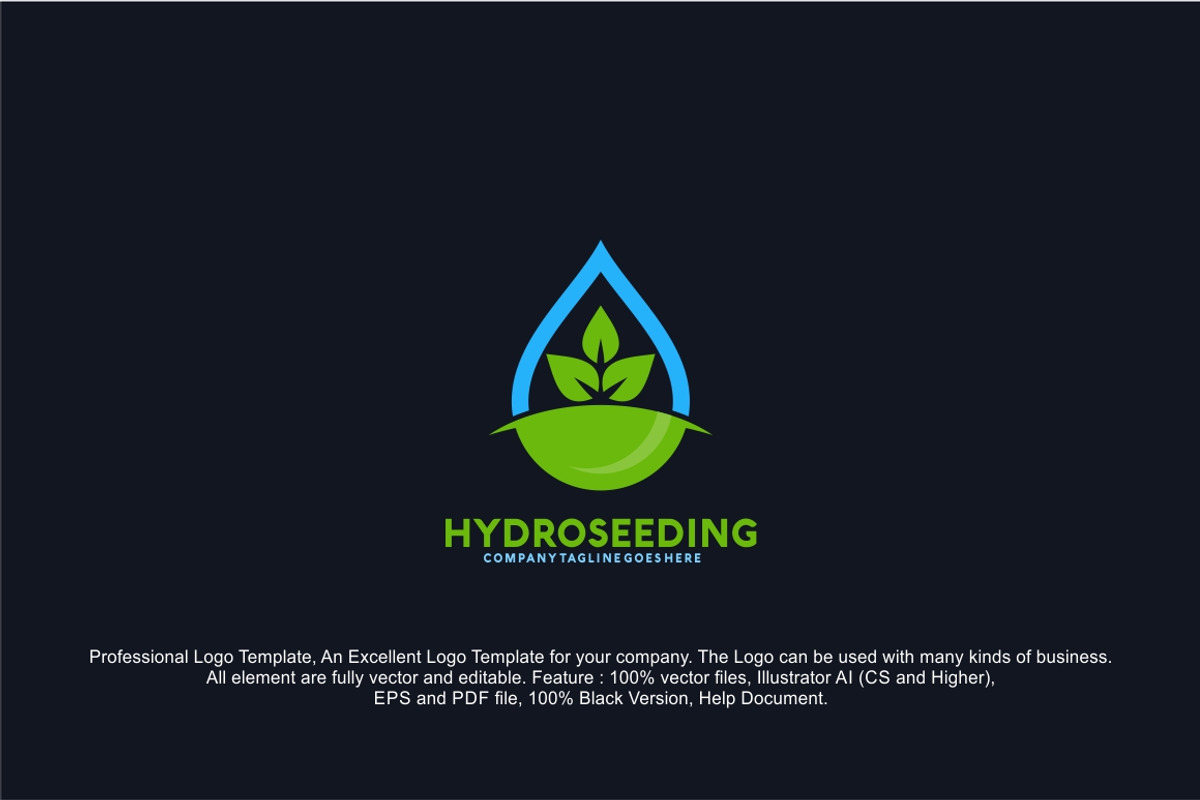 Hydroseeding - Water Seed, a Branding & Logo Template by PutraCetol Studio