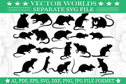 Rat Svg, Animal, Animals Svg, an Object Graphic by VectorWorlds
