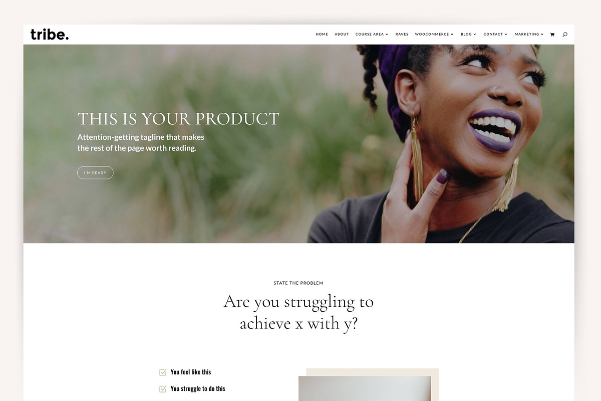 Tribe Online Course Theme For Divi, a WordPress Template by The Design ...