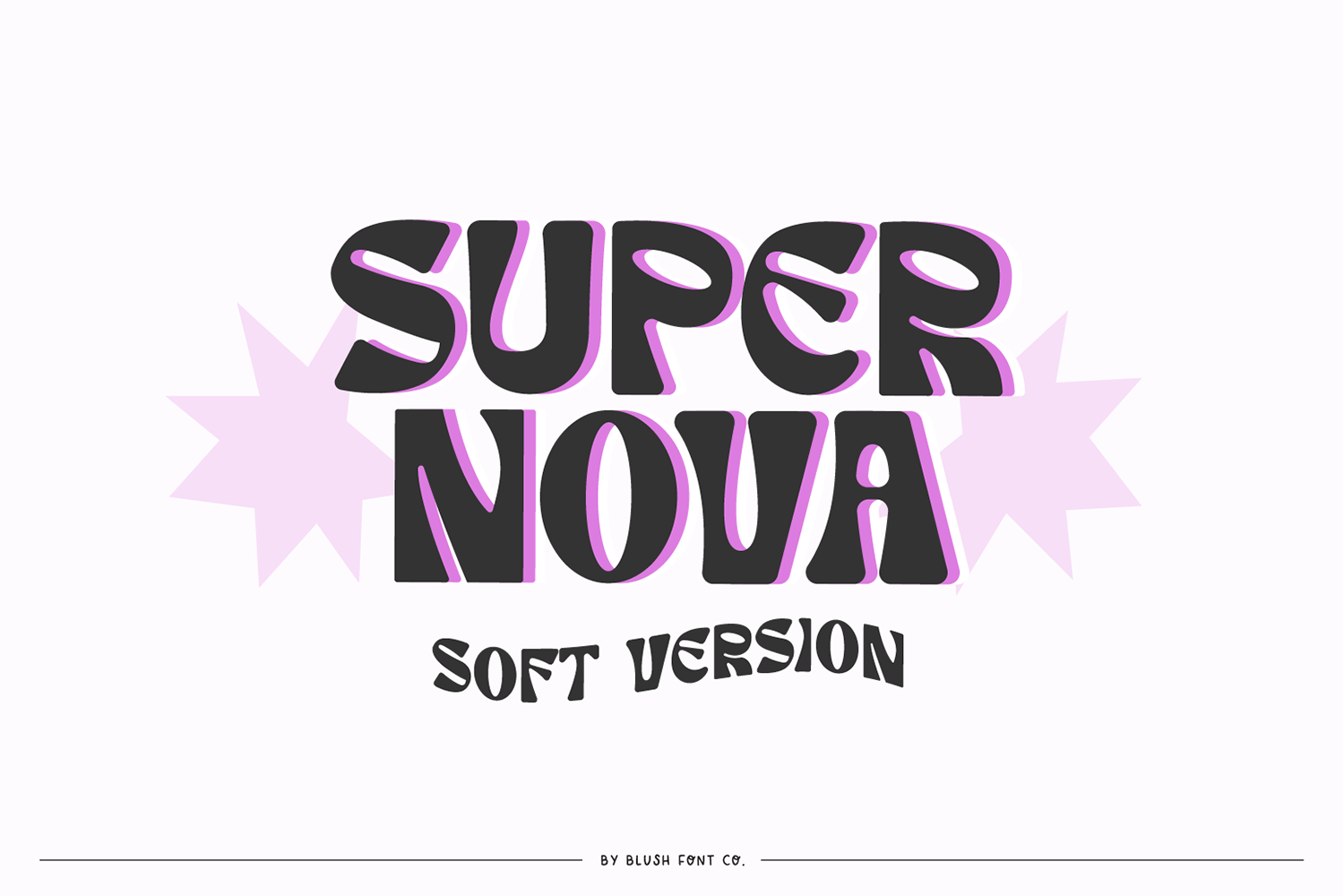 SUPERNOVA SOFT Modern Display Font, a Sans Serif Font by Blush Font Co.
