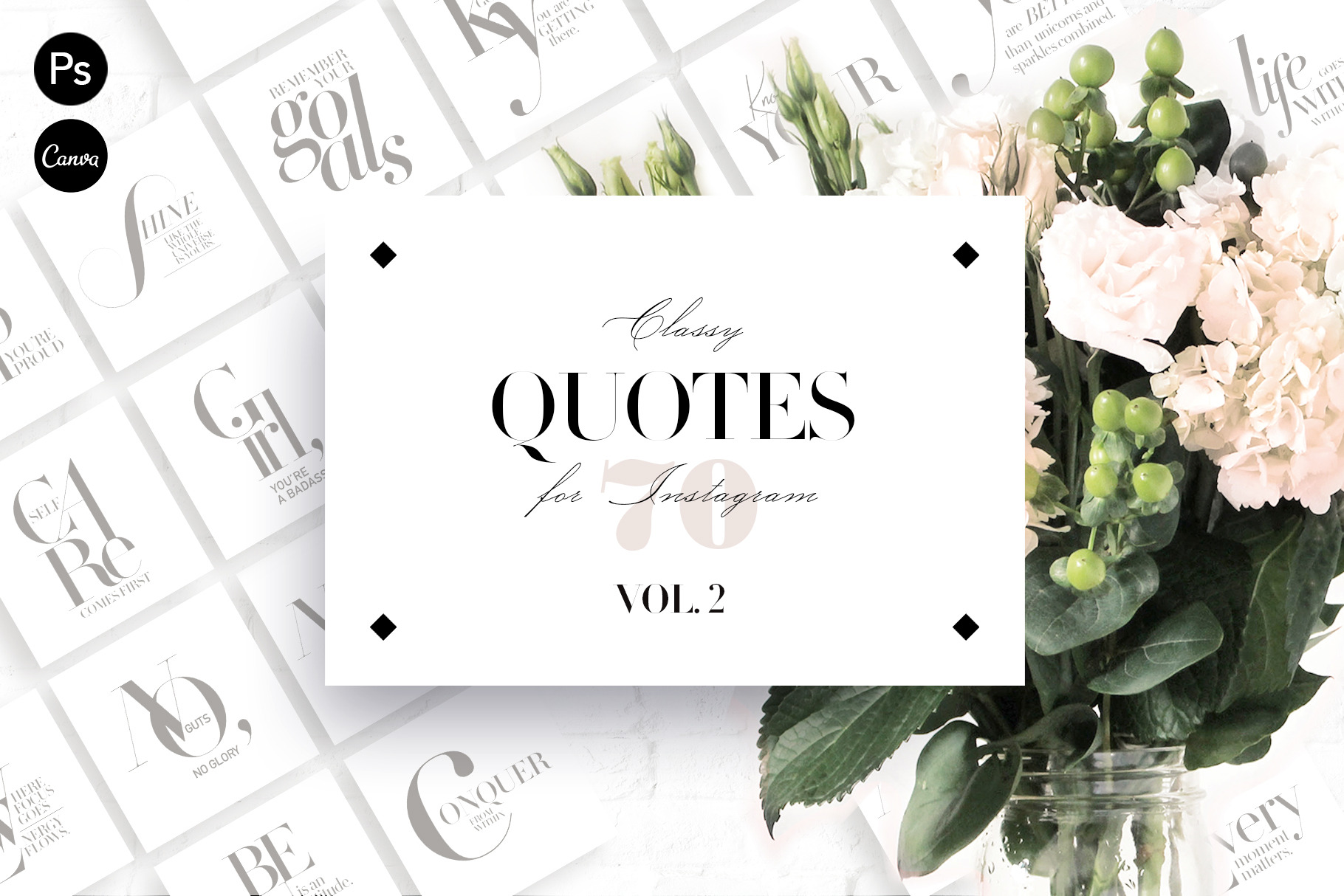 Motivational Classy Quotes vol.2, a Social Media Template by Marie T