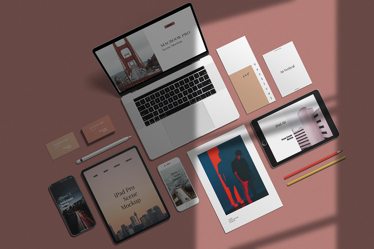 Scene Creator - Mockups Kit, a Books & Magazine Mockup by graphiccrew