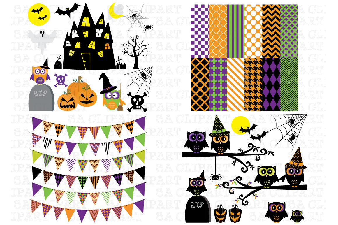 Halloween ClipArt Mega Pack, an Illustration by SA ClipArt